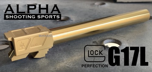 ALPHA BARREL MATCH GRADE 9MM TIN GOLD for GLOCK 17L Gen 3 | eBay