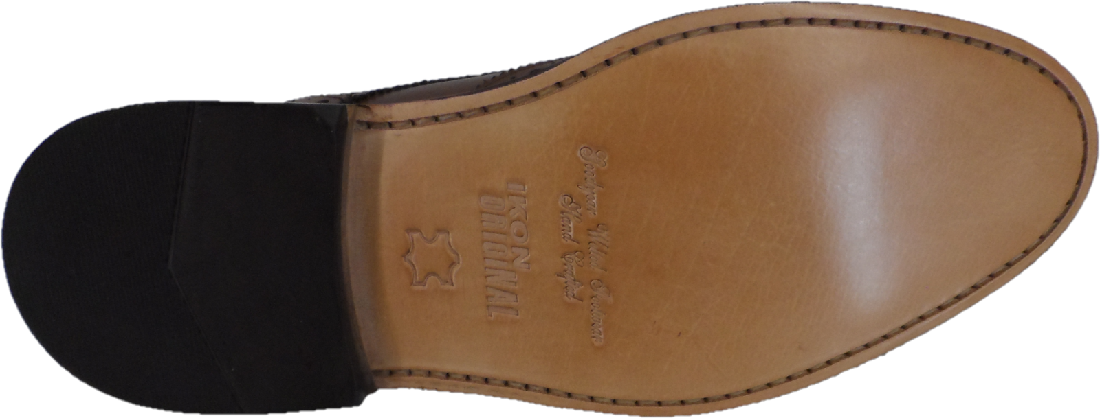 Ikon Original Tan Retro Mod All Leather Brogue Shoes | eBay UK