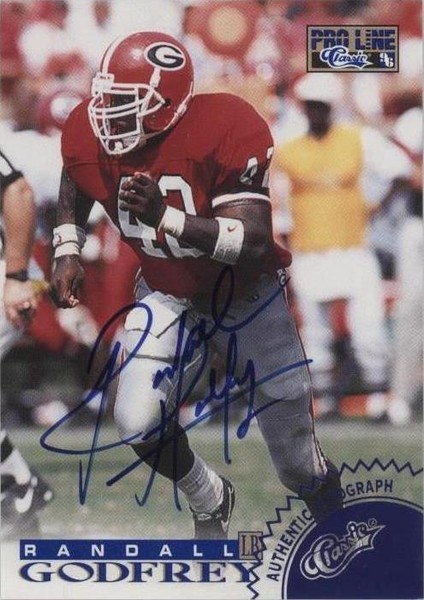 1996 Pro Line - Autographs Blue Randall Godfrey (AU, RC) for sale ...