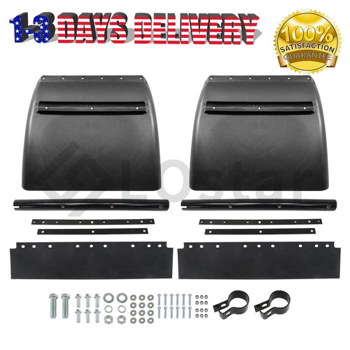 2 Pcs 24" x 24" Quarter Fender Kit Poly Plastic For Semi Truck ...