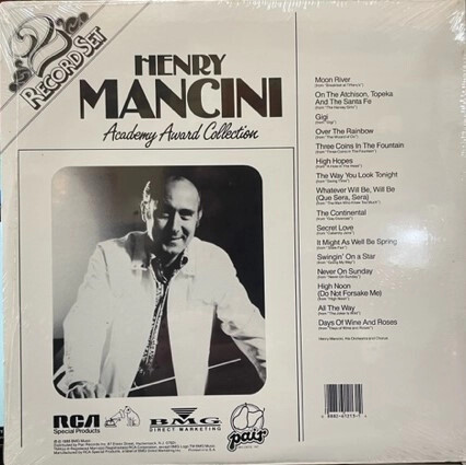 Henry Mancini Academy Award Collection - 2 Record Set Vintage Sealed ...
