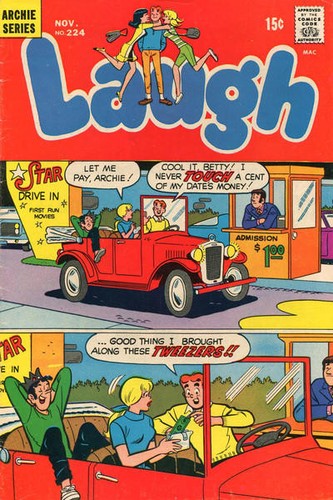 Laugh Comics #224 FN; Archie | November 1969 Drive In Movies Cover - we combine | eBay