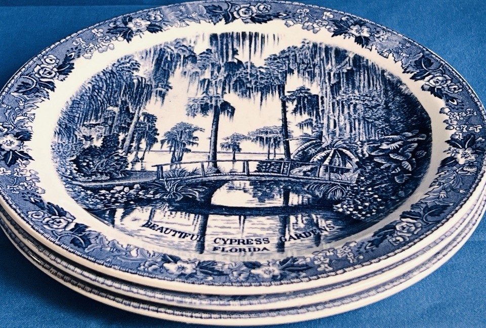 Old Staffordshire Ware / Alfred Meakin / 3 x Collectors Souvenir Plates ...