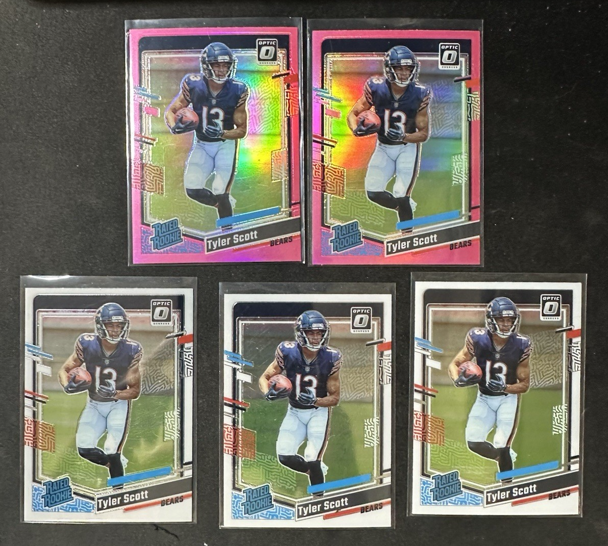 5 CARD TYLER SCOTT RATED ROOKIE LOT BASE/PINK CHICAGO BEARS | eBay