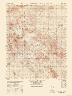 Topographical Map - Goldstone Sheet - US Army 1948 - 23 x 30.62 | eBay