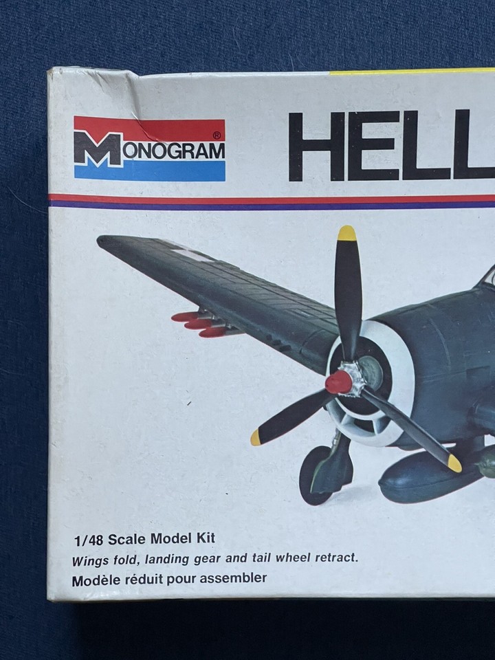 1979 version MONOGRAM #6832 Hellcat F6F-5 airplane Model Kits lots cars ...