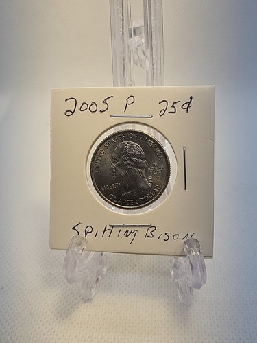 2005 -P Spitting Bison Quarter "Nice Coin " | eBay