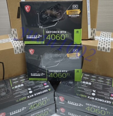 1PCS NEW MSI RTX 4060Ti VENTUS 2X BLACK 8G OC BGraphics card Fast ...