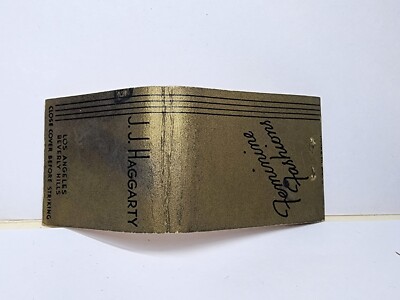 Vintage J.J HAGGARTY FEMININE FASHIONS Advertising Matchbook Cover ...
