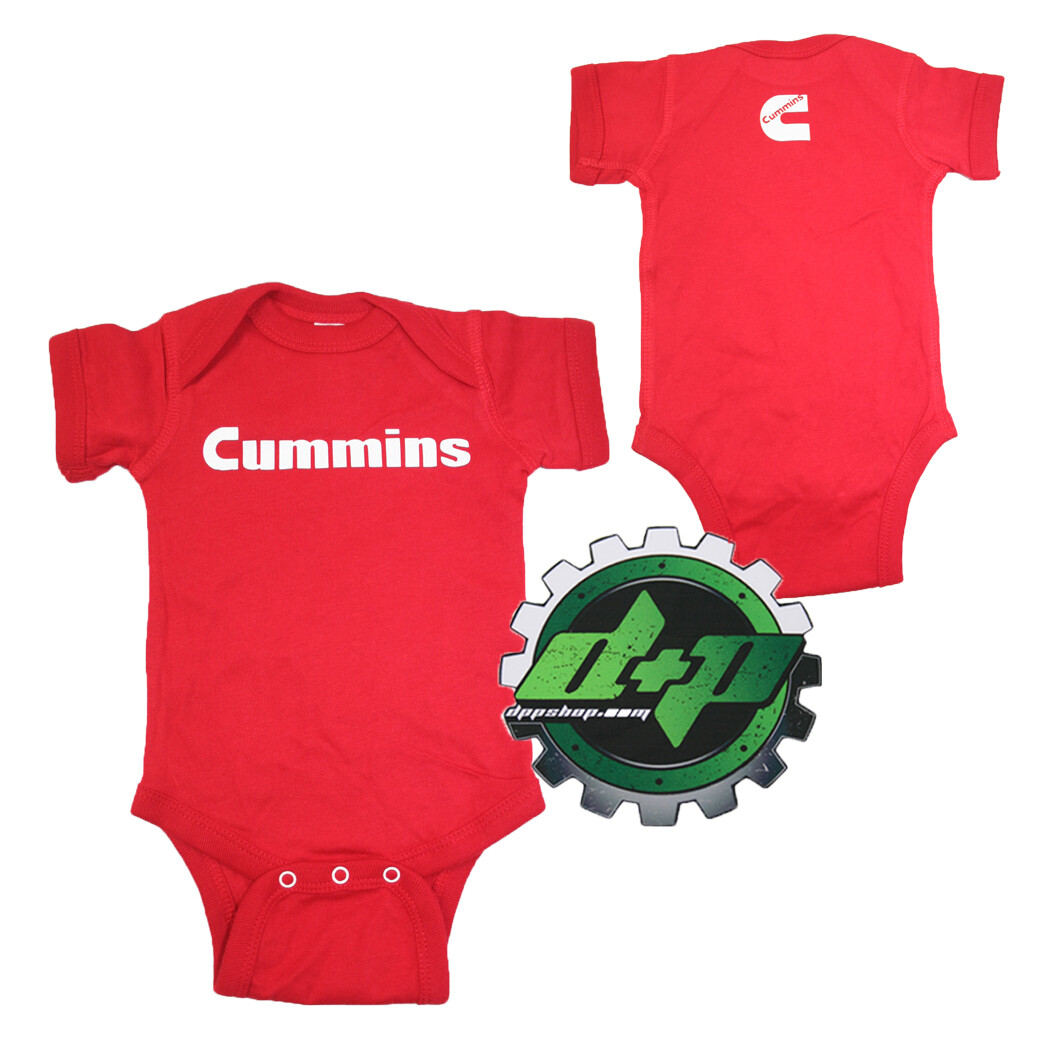 Cummins decal infant toddler shirt top red baby diesel newborn | eBay