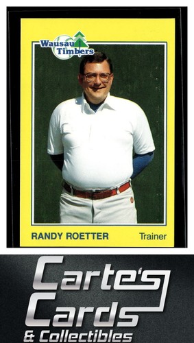 Randy Roetter 1988 Grand Slam Wausau Timbers #28 Seattle Mariners ...