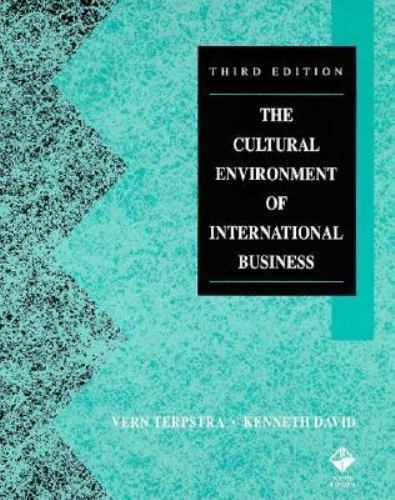 Cultural Environment of International Business by Kenneth David and ...