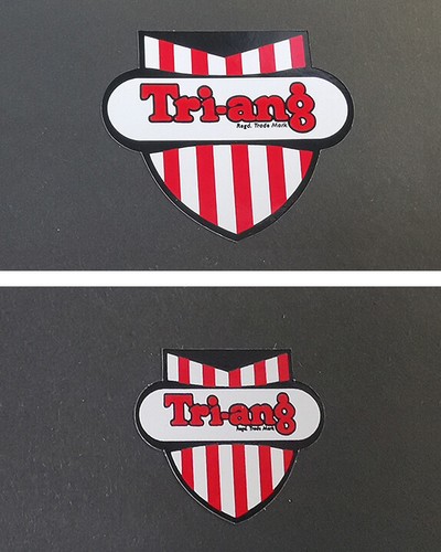 Triang Tri-ang Logo Red Shield Sticker for bikes trikes scooters toys 2 ...