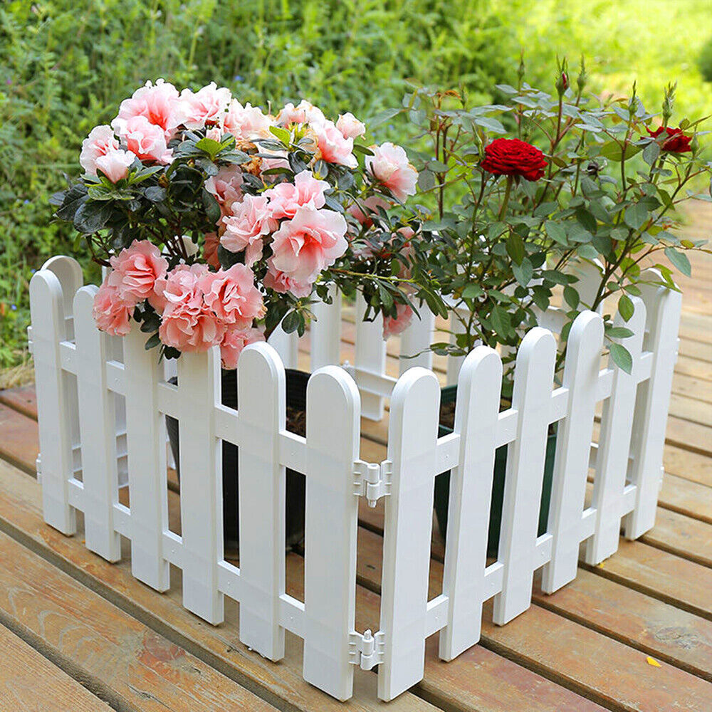 Foldable Plastic Fence Panel Garden Border Landscape Edging Lawn ...
