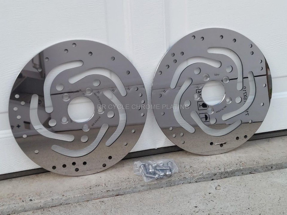 Harley Polished Rotors 11.5" Front & Rear 00-14 Softail, Heritage ...