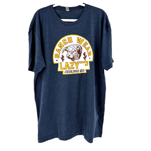 NEW Lazy J Ranch Wear Arrowhead Logo T-Shirt Men XXL Gray Landman ...