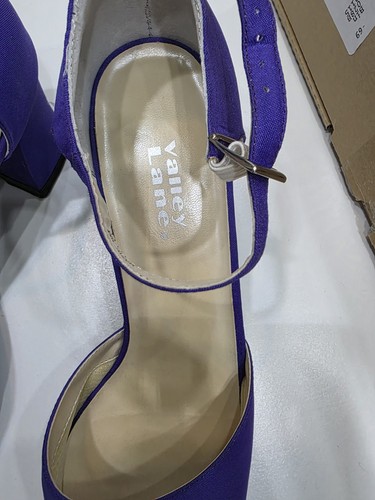 Valley Lane Purple Strappy Heels Size 9 Great Condition With Box | eBay