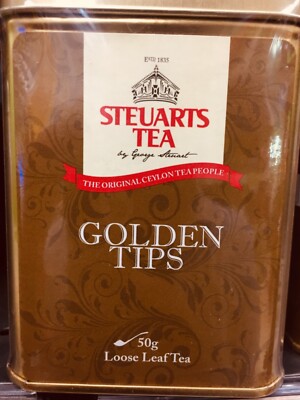 Ceylon Golden tips 50g Loose Leaf Metal Caddie Original Tea from Sri ...