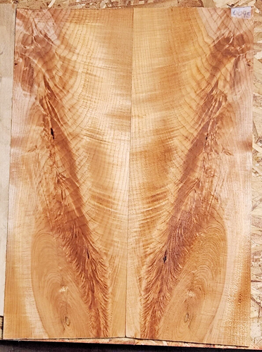 FIGURED FLAME MAPLE WOOD 0095 LUTHIER Electric GUITAR TOP SET 22 x 16 x ...