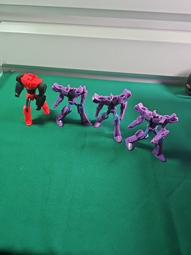 2015 McDonalds Transformers Robots Figure Toy #4 Purple #6 Lot Of 4 | eBay