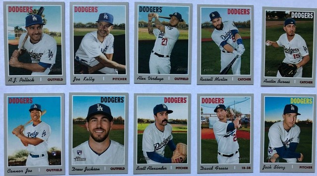 Los Angeles Dodgers - 2019 Topps Heritage High Number Team Set (10 ...