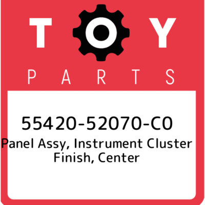 55420-52070-C0 Toyota Panel assy, instrument cluster finish, center ...