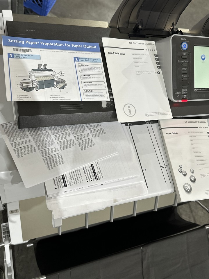 Ricoh MP CW2200SP Color Wide Format Printer | eBay