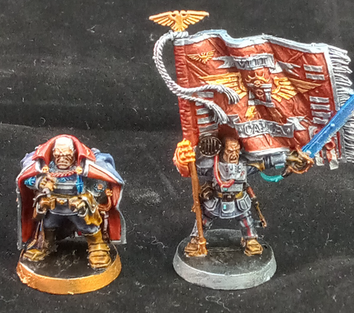 40k General Creed and Sergeant Kell Cadian Imperial Guard Astra ...