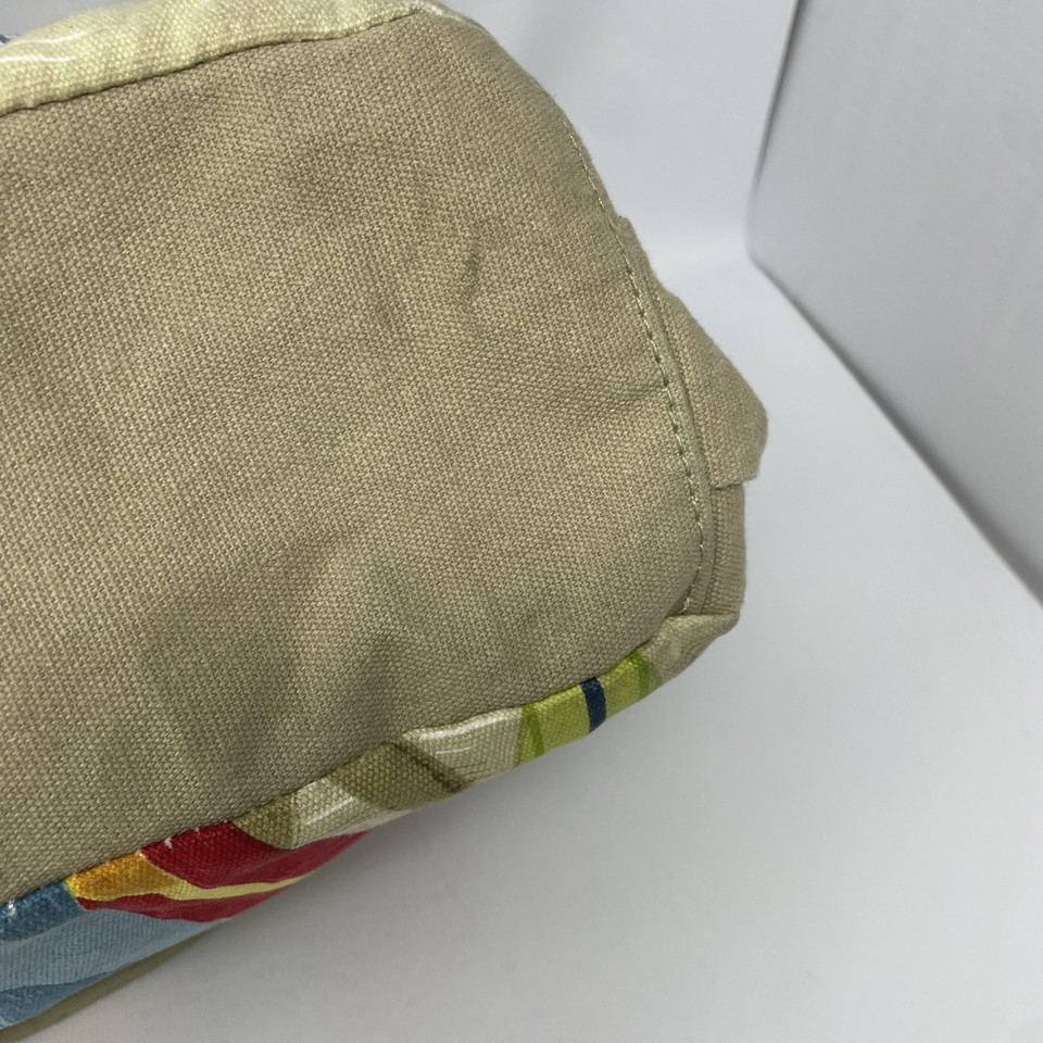 NWT Sun N Sand Paul Brent Beaches Canvas Embellished Bag Purse Zip La ...