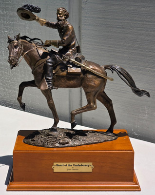 JIM PONTER Franklin Mint Civil War Bronze General Jeb Stuart ...