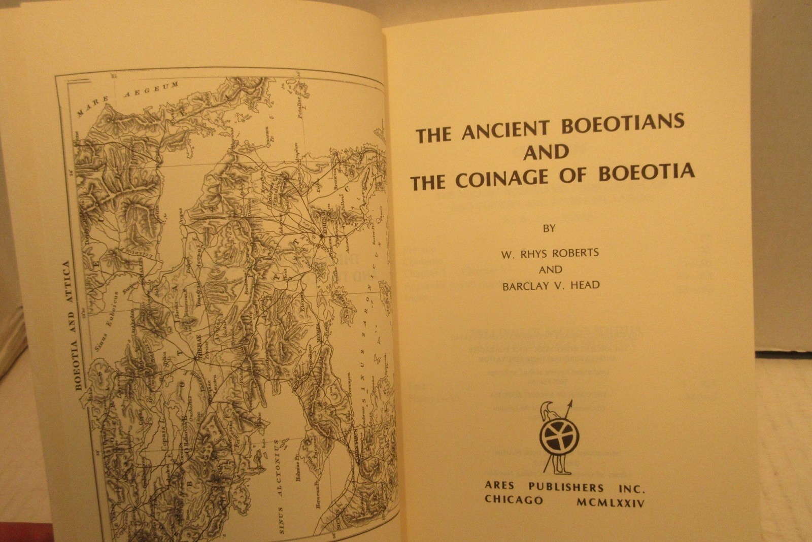 The Ancient Boeotians & The Coinage of Boeotia by Rhys Roberts ...