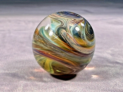 NEW! BOOMWIRE .87" ART GLASS MARBLE LAMPWORK BORO "EARLY RUN" AMAZING ...