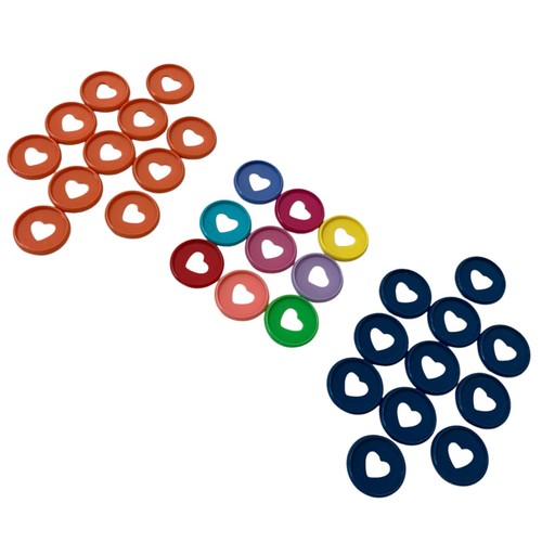 Happy Planner Mini Discs .75 in Plastic Set of 31 Orange Blue ...