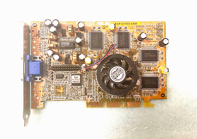 VINTAGE ASUS AGP V7700 64M PURE NVIDIA GEFORCE2 AGP VIDEO CARD VGA ONLY ...