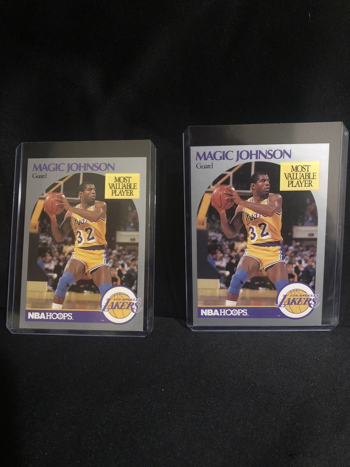 1990 Magic Johnson NBA Hoops #157 Los Angeles Lakers Basketball Card ...