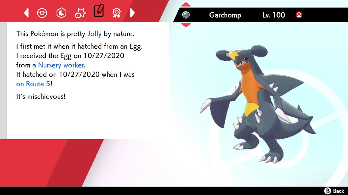 Pokemon Shiny Garchomp