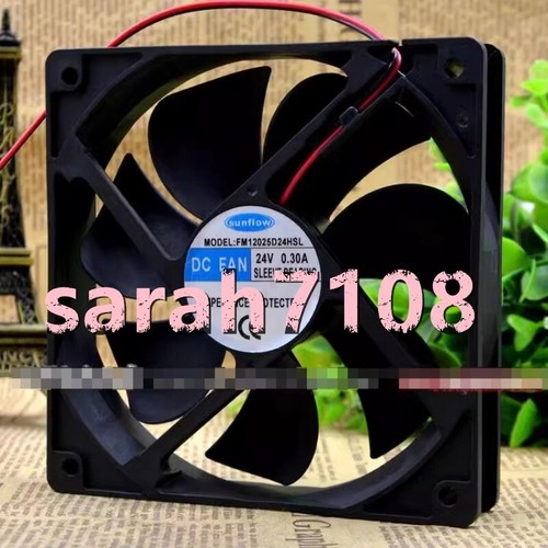 1PC cooling fan 12CM 2 lines FM12025D24HSL 24V 0.30A | eBay