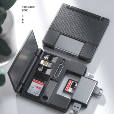 7-in-1 USB-C OTG Adapter SD TF Memory Card Reader Storage Box For ...