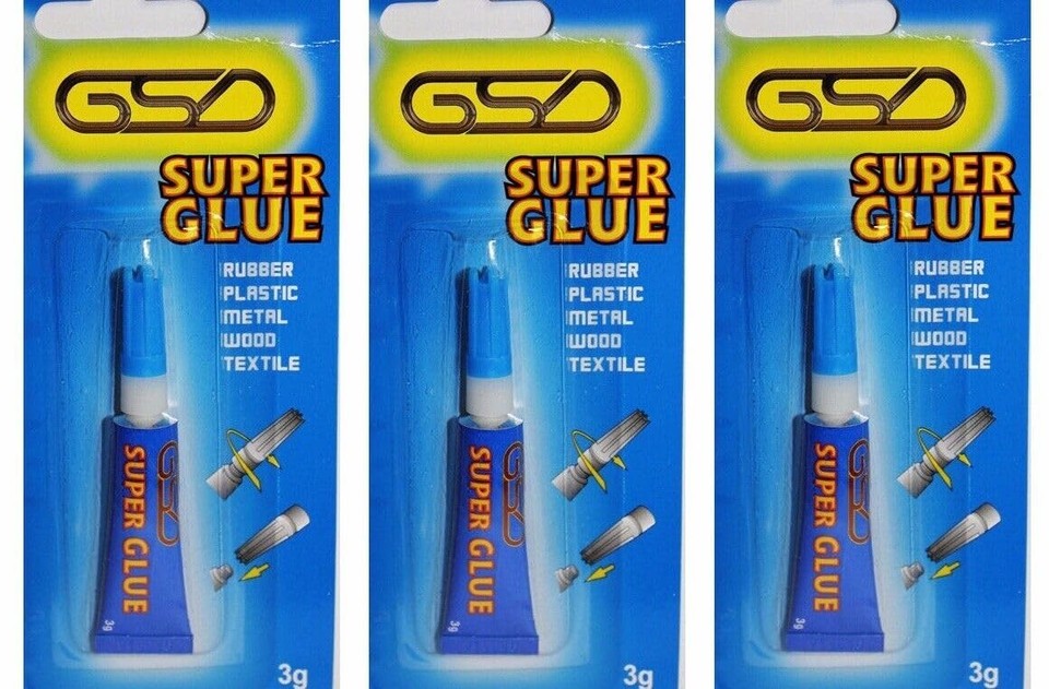 *16 PACK* GSD Super Extra Strong Glue Premium Quality Adhesive Plastic ...