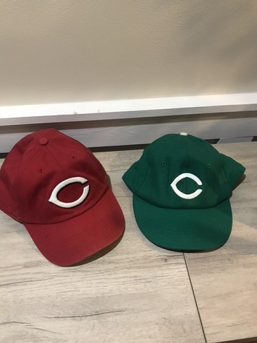 Vintage Bundle of (2) Cincinnati Reds Baseball Caps Sz 7.5 And XXL Rare ...