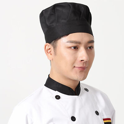 Kitchen Headwear Cooking Cap Pleated Design Chef Hat for Hotel ...