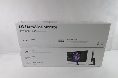 LG ULTRAWIDE 34" FHD IPS LED MONITOR | 34WQ500-B | BLACK | FACTORY ...