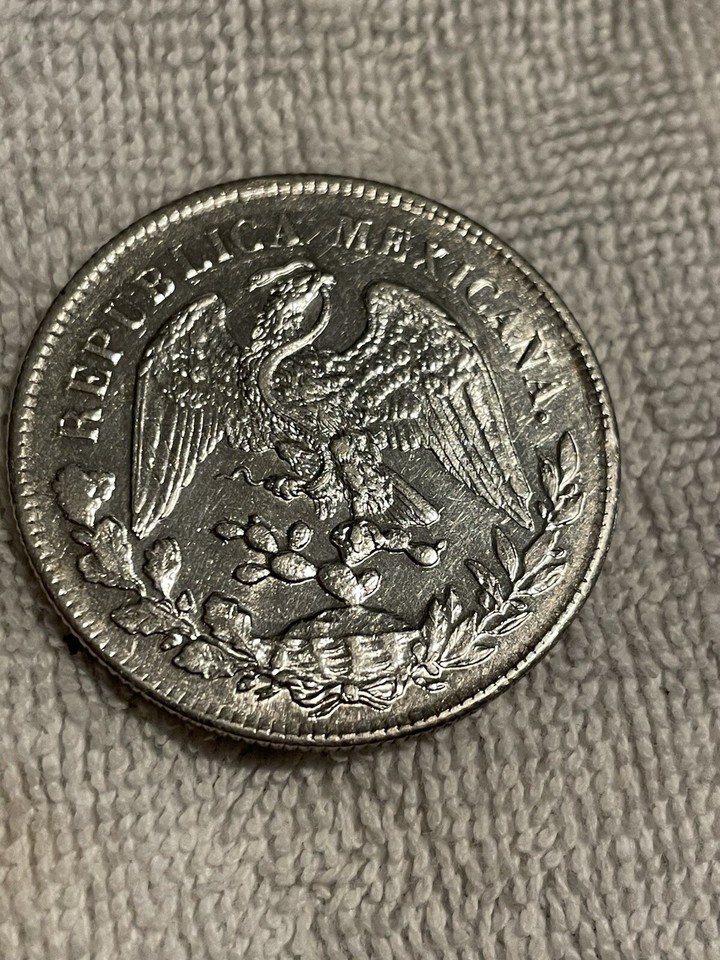 1899 Go RS Mexico Cap & Rays Silver Peso | eBay