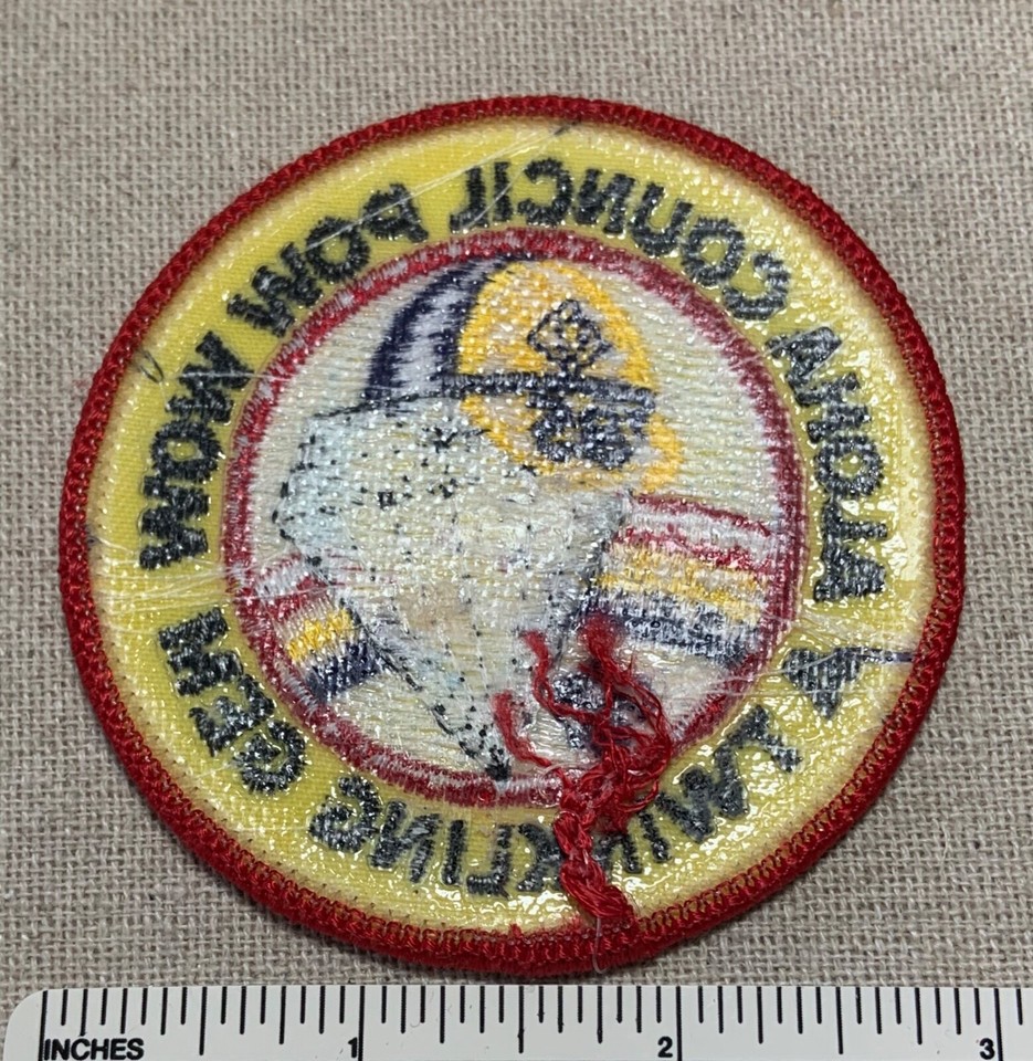 Vintage 1985 ALOHA COUNCIL Cub Scout Pow Wow PATCH Boy BSA Diamond ...