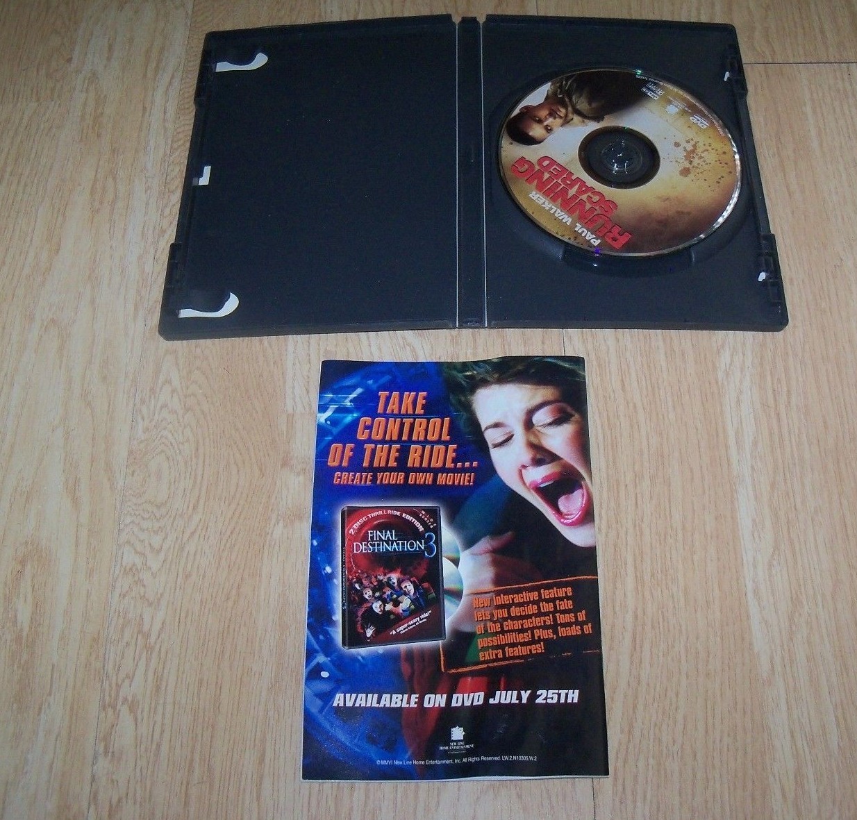 Running Scared DVD Collectible Graphic Comic Paul Walker Crime Action ...