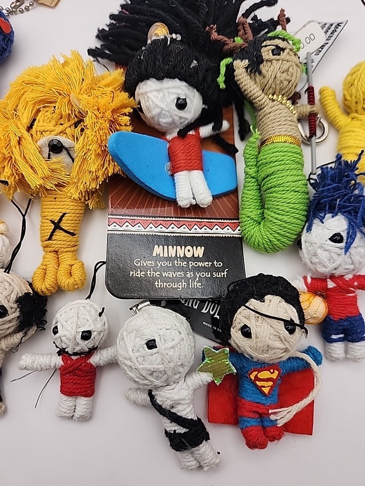 Keychains Watchover Yoodara Voodoo Dolls String Figures Doll Lot Of 11 ...