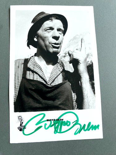BEPPO BREM (†1990) signed seltene Autogrammkarte 9x14 Autogramm | eBay.de