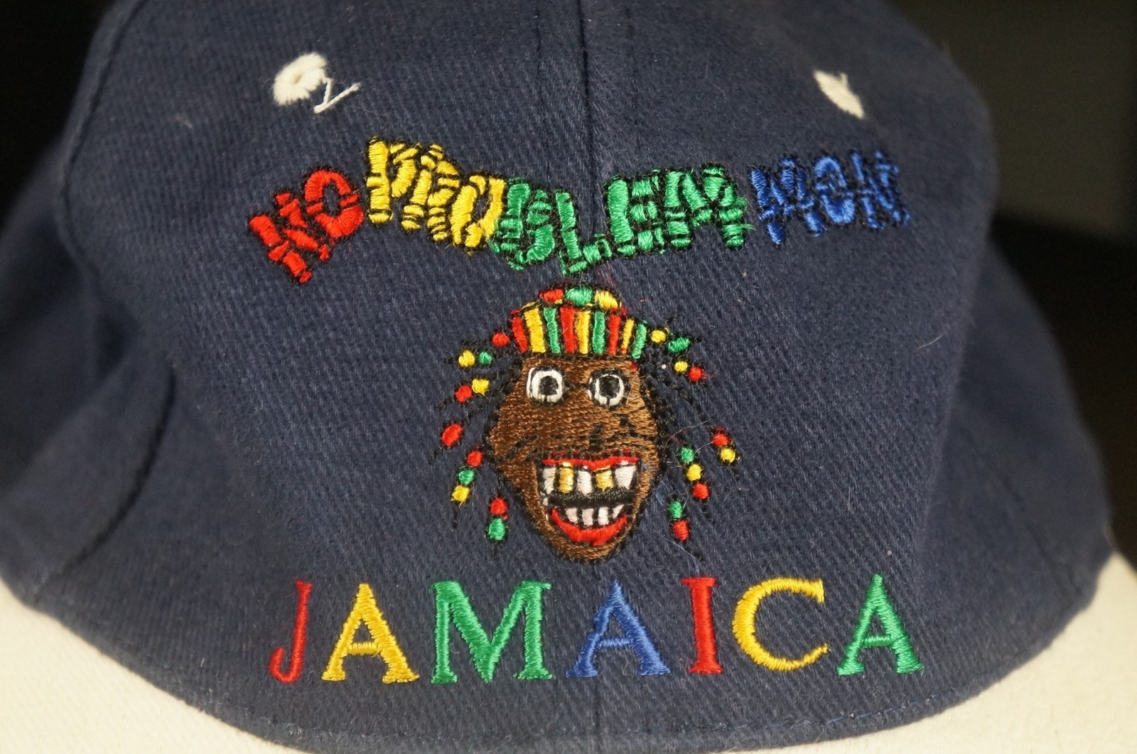 Rare Vintage Jamaica No Problem Mon Rasta Logo Hat Cap 90s Stoner ...