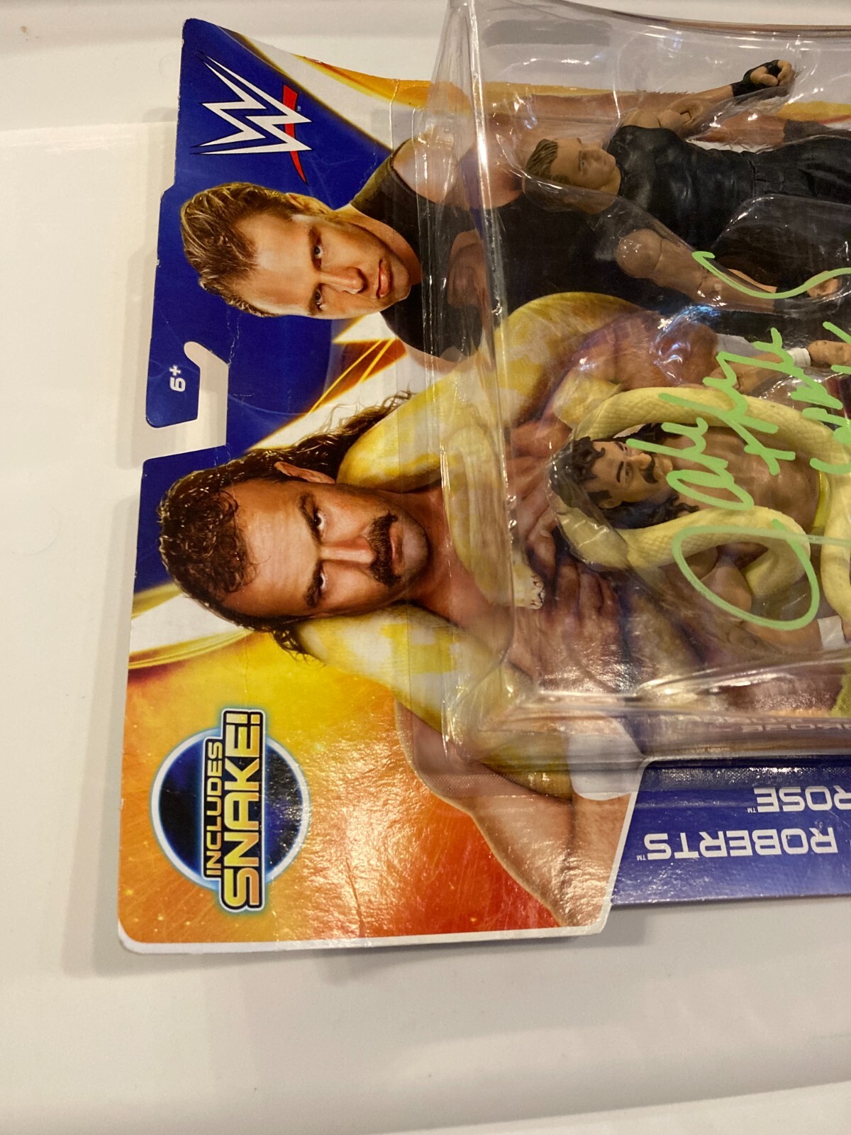 Signed WWE Jake the Snake Roberts Dean Ambrose Battle Pack Autograph ...