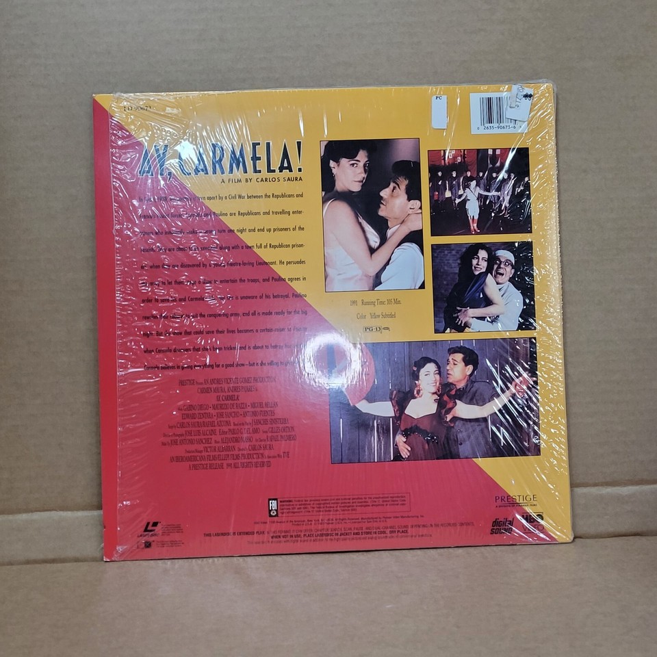 Ay, Carmela! (1991) Laserdisc LD Carlos Saura Carmen Maura HBO Video ...